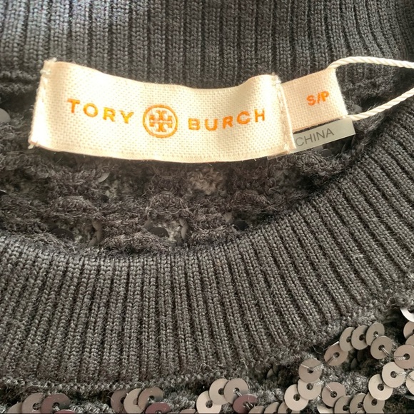 Tory Burch | Sweaters | Tory Burch Nwt Lansing Open Knit Sequin Mesh Sweater | Poshmark